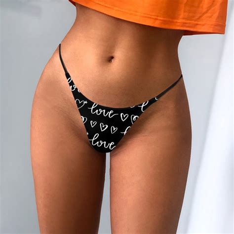 Lroveb Thongs For Women Naughty Valentines Day Thong Panties Womens Low