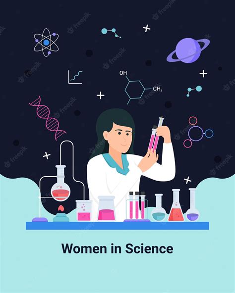 Premium Vector International Day Of Women And Girls In Science Poster