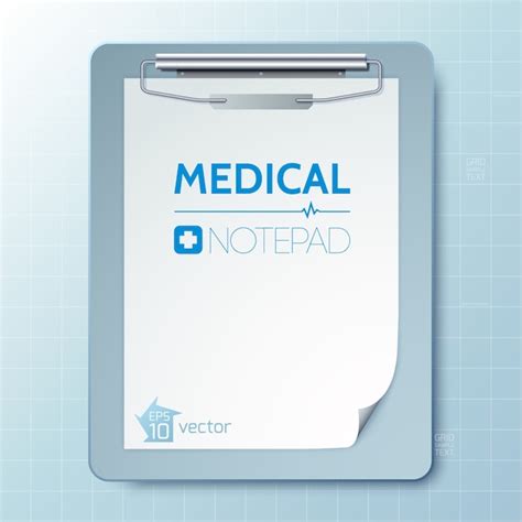 Premium Vector Medical Notepad Illustration