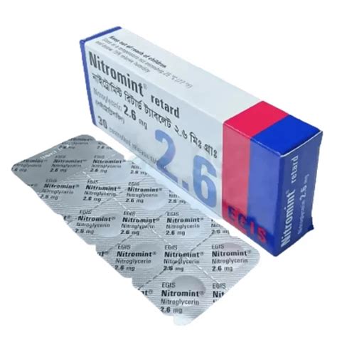 Nitromint Retard Nitroglycerin 2 6 Tablet Strip