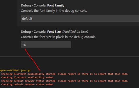 Debug Console Fontsize Issue Microsoft Vscode GitHub