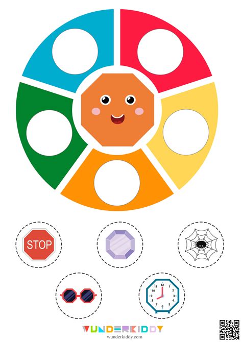 Printable Shape Object Clip Card Activity For Kindergarten