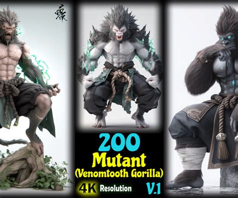 Artstation 200 Mutant Venomtooth Gorilla 4k Resolution V1