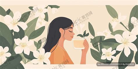 Ai创作图喝茉莉花茶插画 女孩奶茶人物包装插画 喝奶茶的女生 人物奶茶插画 奶茶包装插画 花茶插画设计 奶茶插画 喝奶茶女孩 茶叶女孩插画 茉莉茶插画 喝茶插画 喝奶茶的女孩 茉莉花茶插画