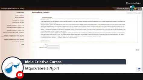 Como Realizar O Cadastro De Perito Judicial No Tjpr Youtube