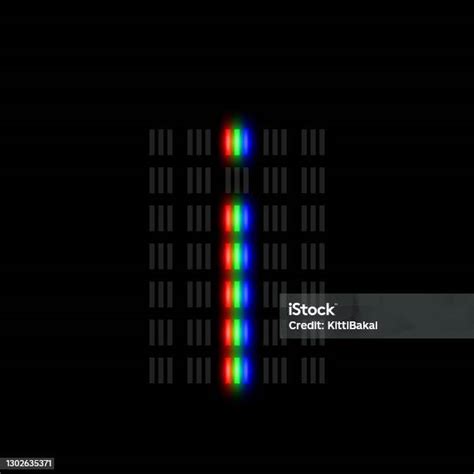 광채 빨간색 녹색파란색 픽셀 벡터 일러스트와 Rgb 픽셀 글꼴 문자 0명에 대한 스톡 벡터 아트 및 기타 이미지 0명 3
