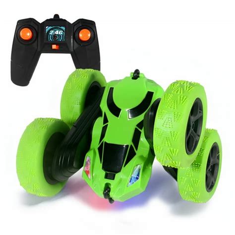 Rinidicen Remote Control Car 2 4ghz Stunt Car Double Sided Driving 360