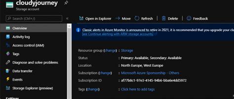 Azure Storage Account Manual Failover