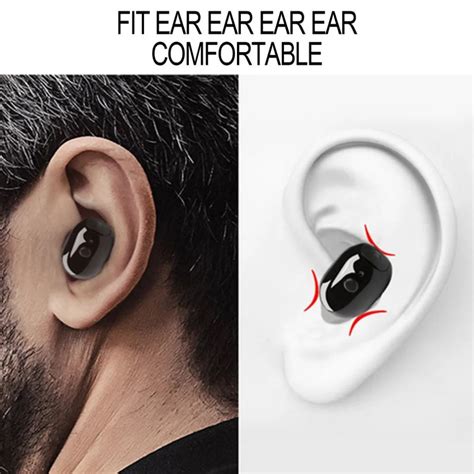 Ultra Small Mini Wireless Bluetooth V Earphone Universal Music Stealth Earbud With Mic For