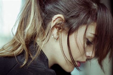 Like Blanca Face Dermal Piercing Nose Bridge Piercing Mouth