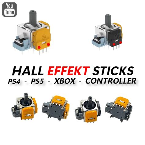 Hall Effekt Sticks Für Ps4 Und Ps5 Controller Kein Stick Drift Mehr