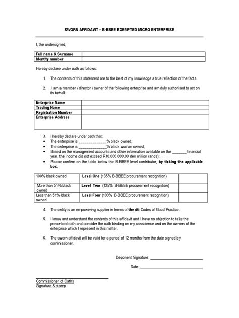 B Bbee Affidavit Pdf