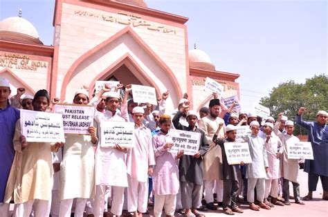 Demonstration Against Death Sentence To Kulbhushan Jadhav