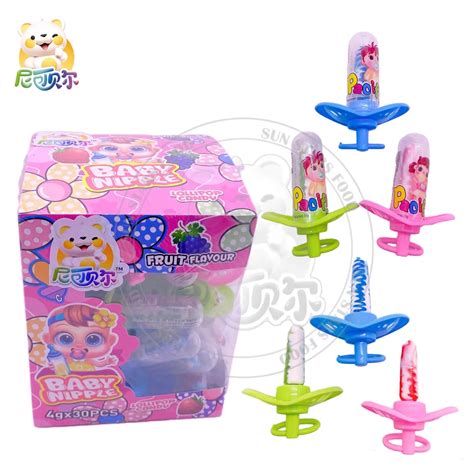 Funny Pacifier Shape Candy Twist Swirl Hard Candy Halal Candy Nipple Lollipop Buy Mixed Tastes
