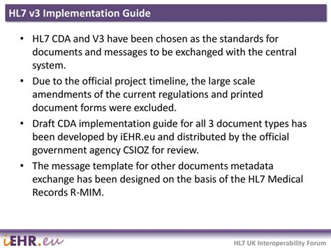 The First Polish Nationwide Implementation Guide For Hl7 Cda Ppt Download