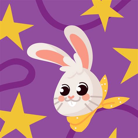 Cute Rabbit Face 11126738 Vector Art At Vecteezy