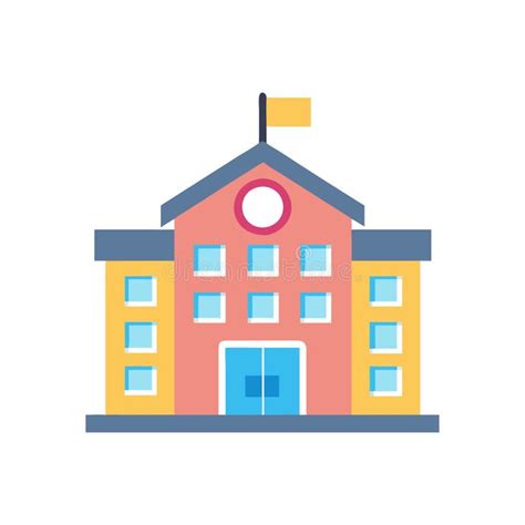 Modern School Building Design Stock Vector Illustration Of Student