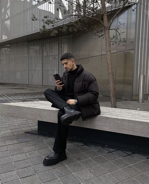 How To Style All Black Outfits Boots Outfit Men Winter Outfits Men Chelsea Boots Men