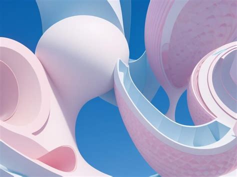 Premium Ai Image Organic Waveforms Abstract 3d Render With Undulating Forms