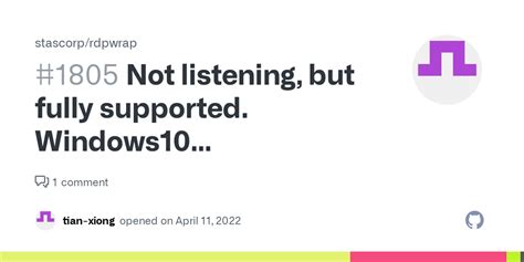 Not Listening But Fully Supported Windows10 10 0 19041 1566 Issue