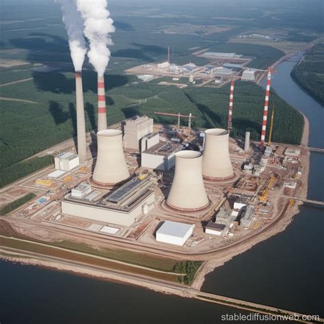 Nuclear Power Plant Construction Stable Diffusion Online