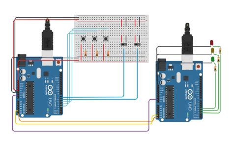 Circuit Design Semafor Tinkercad