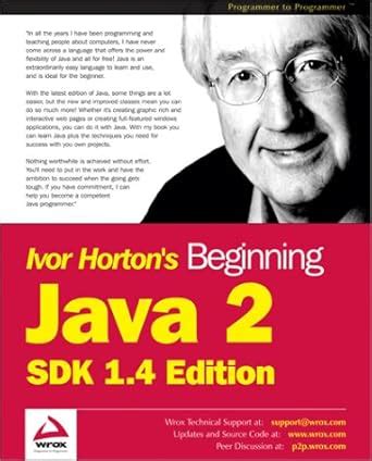 Beginning Java Sdk Edition Ivor Horton Amazon Books
