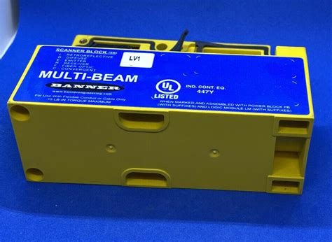 Banner Sblv1 Multi Beam Sensor 3 And 4 Wire Scanner Blocks Retroreflec Banner Sblv1 Multi Beam Sensor 3 And 4 Wire Scanner Blocks Retroreflec