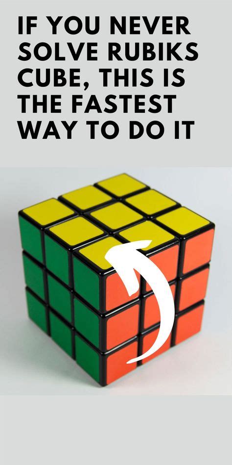 Best Way To Solve Solving Rubiks Cube Is Easier Than You Thought Only In 7 Steps Solving A