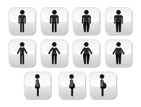 Male And Female Body Templates — Stock Vector © Alekup 8606160