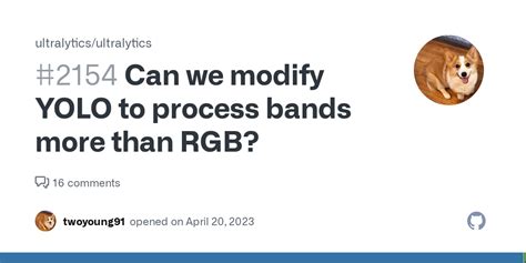 Can We Modify YOLO To Process Bands More Than RGB Issue 2154