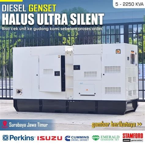 Jual Genset 350 Kva Perkins Cummins Isuzu Emerald Ultra Silent