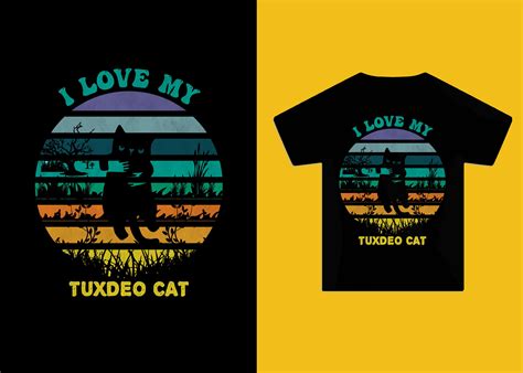 I Love My Tuxedo Cat T Shirt Design Graphic By Unique Design · Creative