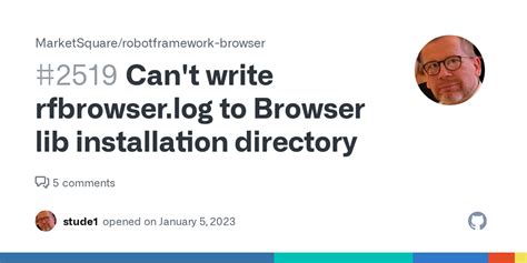 Cant Write Rfbrowserlog To Browser Lib Installation Directory · Issue