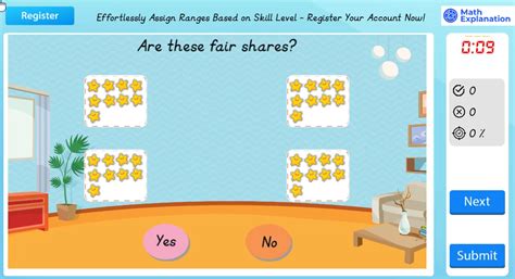 Math Explanation Identifying Fair Shares Engaging Primary Maths Software