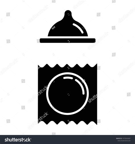 Contraceptive Glyph Icon Female Vaginal Condom Stock Vector Royalty