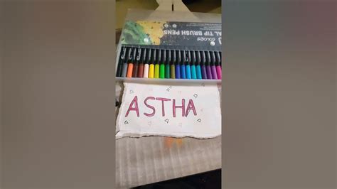 Astha Name Drawing Viral Art Speeddrawing Newdrawing Drawn New