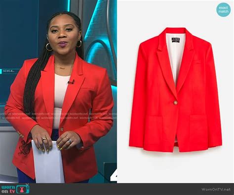 Wornontv Julie Tsirkins Blue Double Breasted Blazer On Nbc News Daily