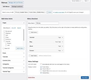 Using Conditional logic in menus in WordPress - Easy Web Design Tutorials