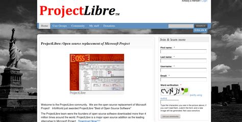 Project Management Project Libre Is A Free And Open Source Software