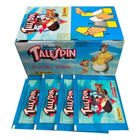 4 Packs Of Disneys Talespin Vintage Album Stickers 6 Stickers Per
