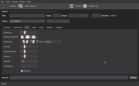 The Text Disappears When The Mouse Is Placed Over The Option Issue HandBrake HandBrake