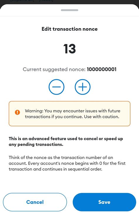 Custom Nonce Is Not Inputable Issue 4813 MetaMask Metamask Mobile