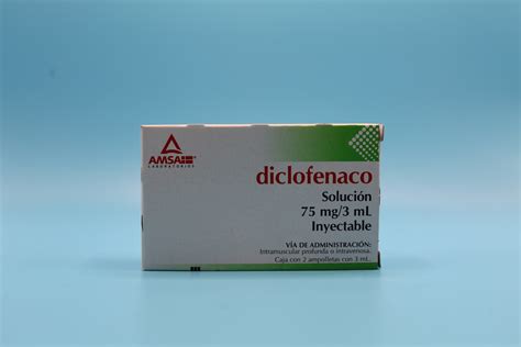 Diclofenaco 75 3ml Solucion Inyectable 2 Ampolletas 3ml Farma Gen