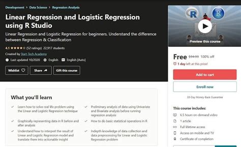Linear Regression And Logistic Regression Using R Studio
