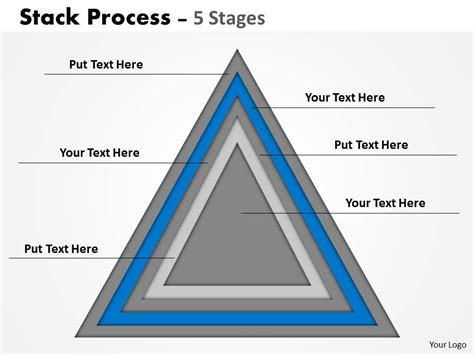 Stack Process Flow Presentation Graphics Presentation PowerPoint Example Slide Templates