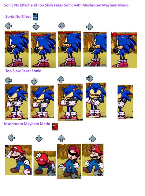 Sonic No Effect And Too Slow Faker Sonic With Mush By Abbysek On Deviantart