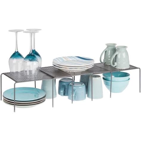 Étagère de cuisine lot de égouttoir pratique en métal pour plus despace de rangement