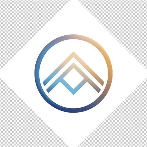 투명한 배경에 미니멀리즘 로고 프리미엄 Psd 파일