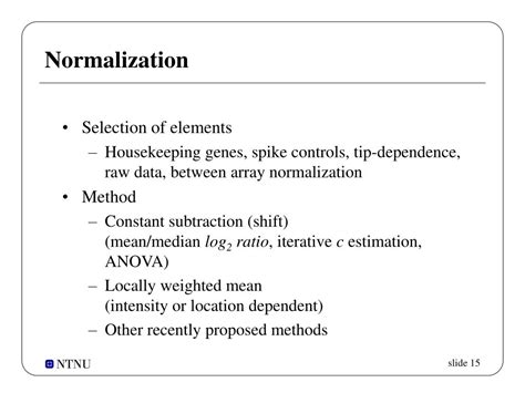 Ppt Filtering And Normalization Of Microarray Gene Expression Data